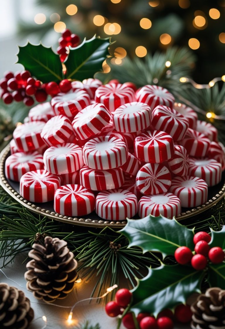 Festive Christmas Aesthetic: Peppermint Candy Centerpiece - Trionua