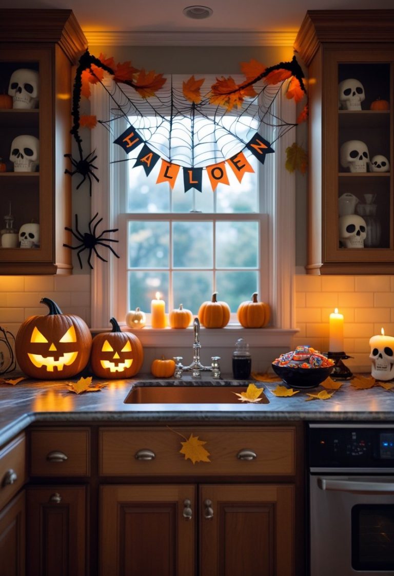 Spooky Halloween Kitchen Décor Ideas 🎃 Styling Guide - Trionua