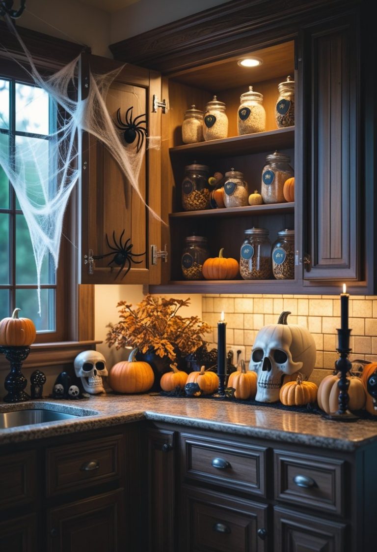 Spooky Halloween Kitchen Décor Ideas 🎃 Styling Guide - Trionua